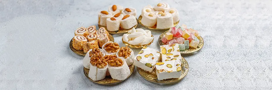 Indian Wedding Sweet Buffet Image Of Sweets And Fruits Baskets At An
